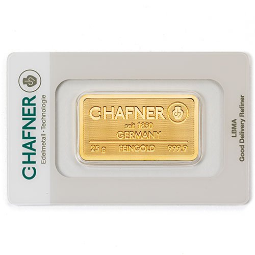 25 g Goldbarren C. Hafner geprägt kaufen