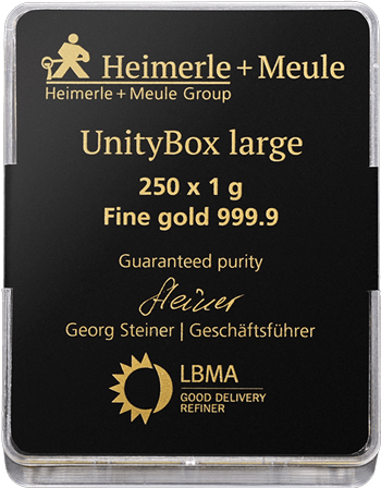 Heimerle und Meule UnityBox L 250 x 1 g Gold